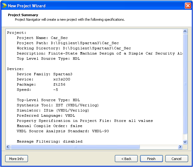Finite-State Machine Design of a Simple Car Security Alarm on a Xilinx FPGA – Part III | RedAcacia