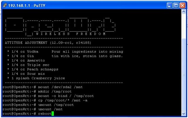 OpenWRT – Rootfs & Swap on USB Storage | RedAcacia